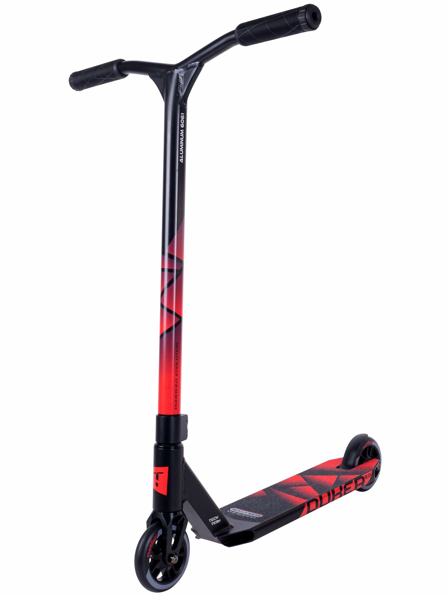 Самокат трюковой Tech Team DUKER 2.0 Evolution (2024) black/celadon (черный/бирюзовый)