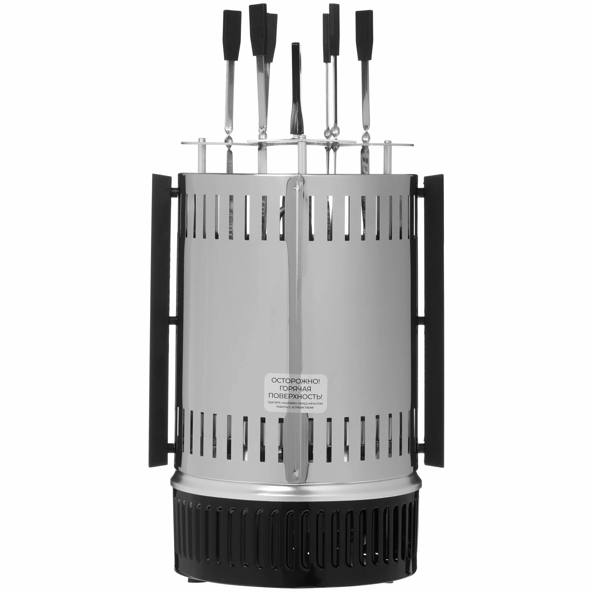 Электрошашлычница DEXP DKM-106B, 1000 Вт, сталь, черный цвет