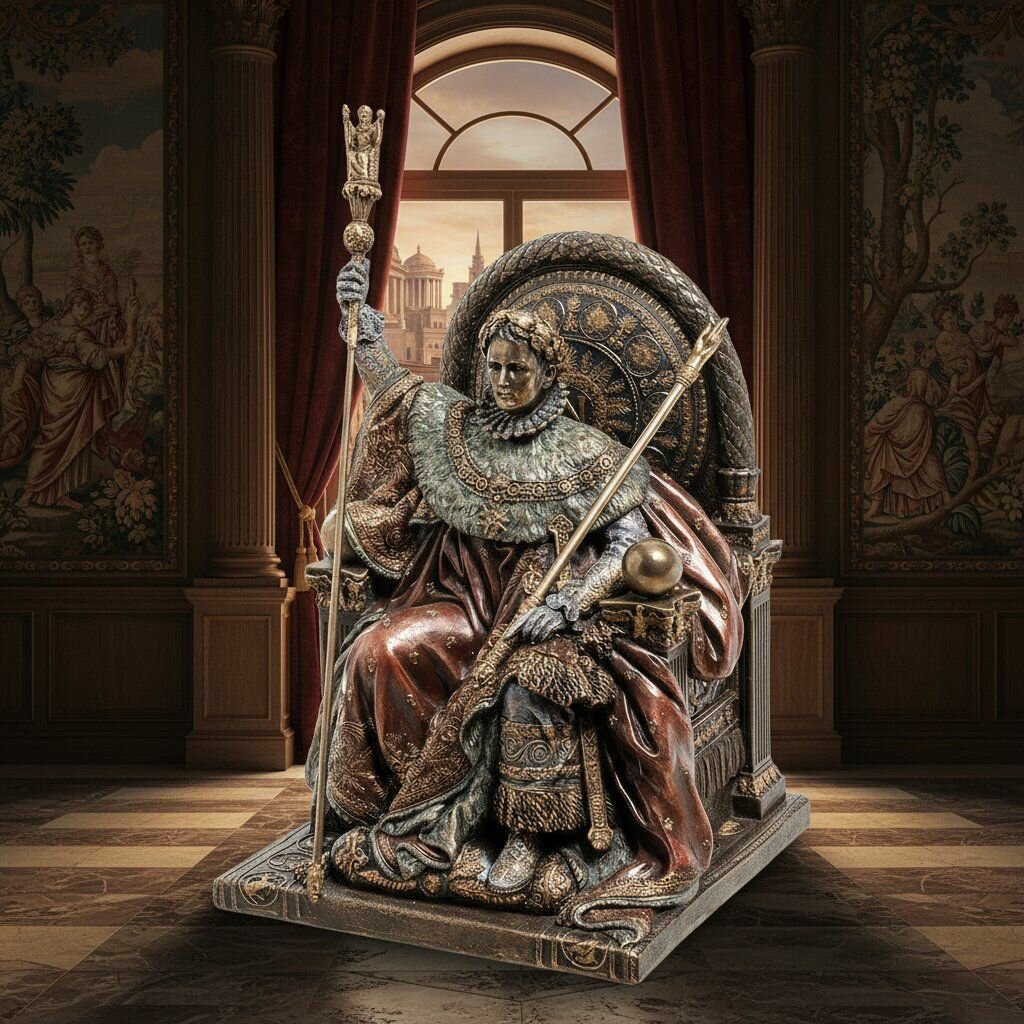 Статуэтка Наполеон на императорском троне (Жан Огюст Доминик Энгр) A1974751