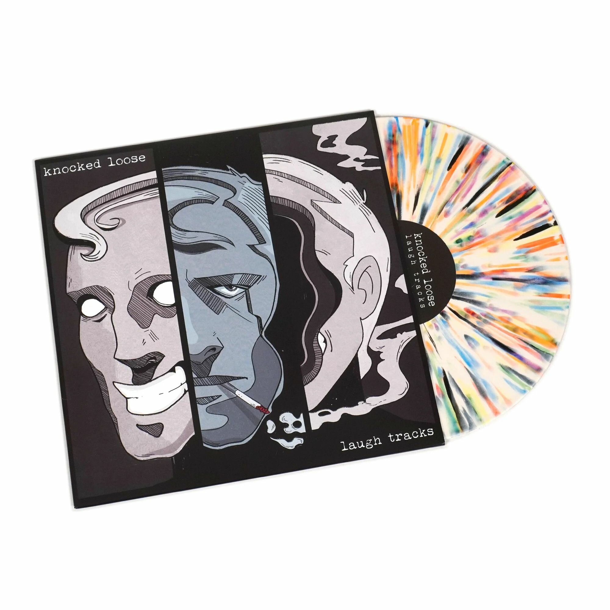 Виниловая пластинк Knocked Loose - Laugh Tracks /> Vinyl, LP, Album, Limited Edition, Bone w/ Rainbow Splatter