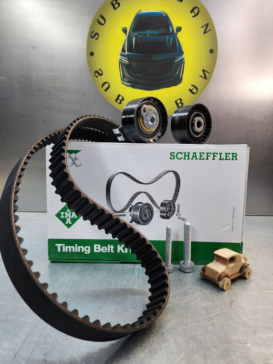 Комплект ремня ГРМ Ситроен С4 С5 С8 Джампи, Пежо 307 308 407 Эксперт (1.8-2.0) INA 530047110