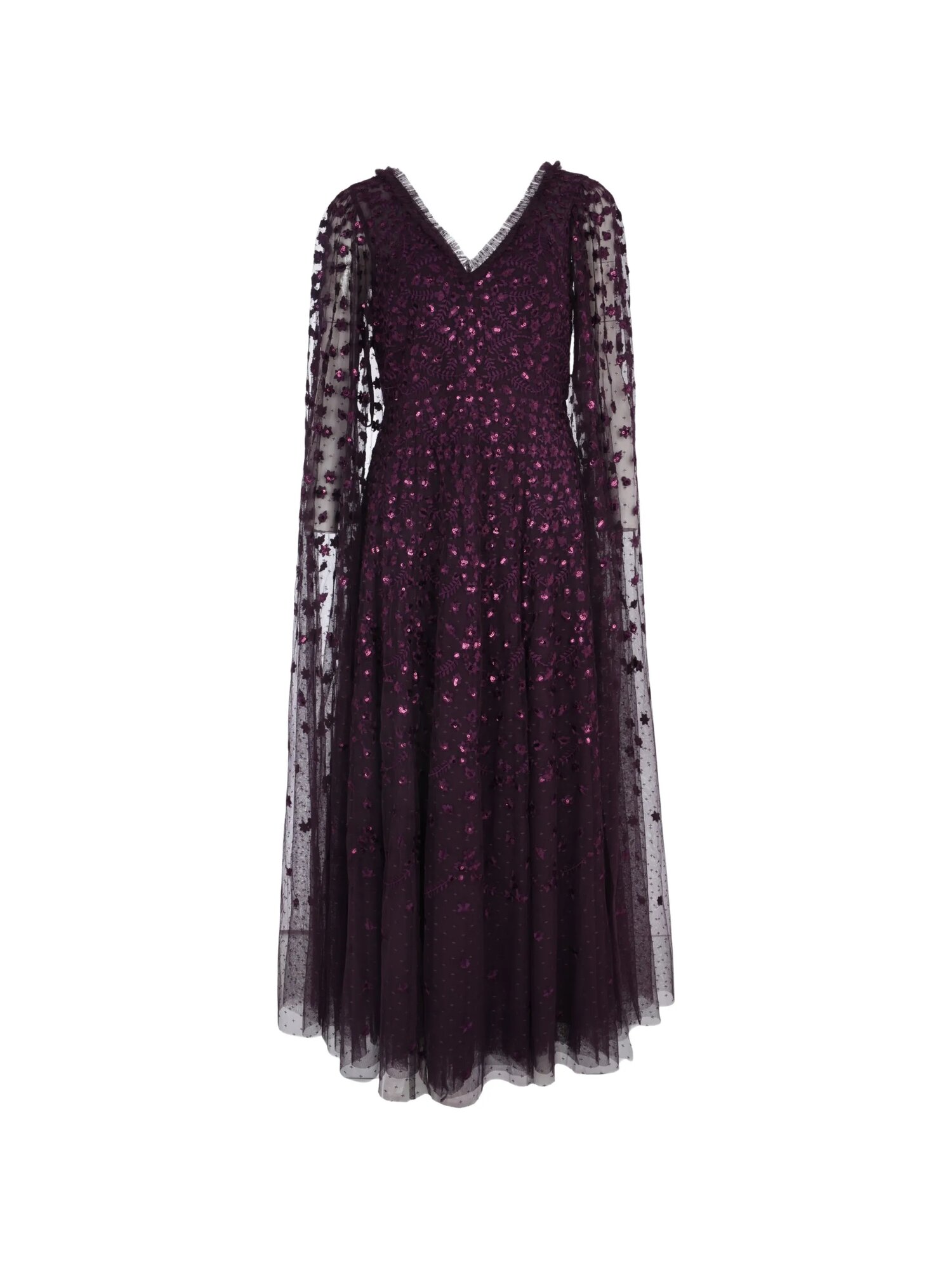 Платье Cape-sleeve gown maxi dress