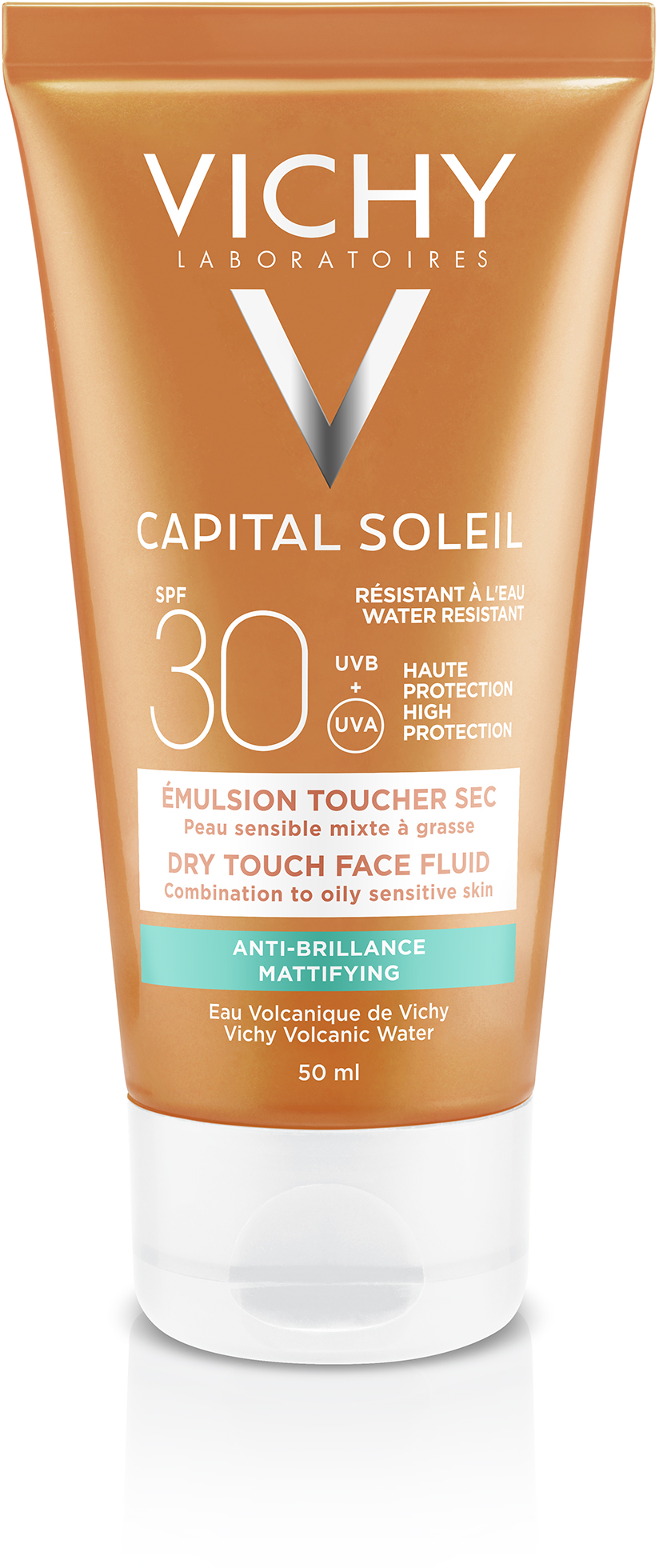 Vichy Capital Soleil Матирующая эмульсия для лица DRY TOUCH SPF30, 50 мл