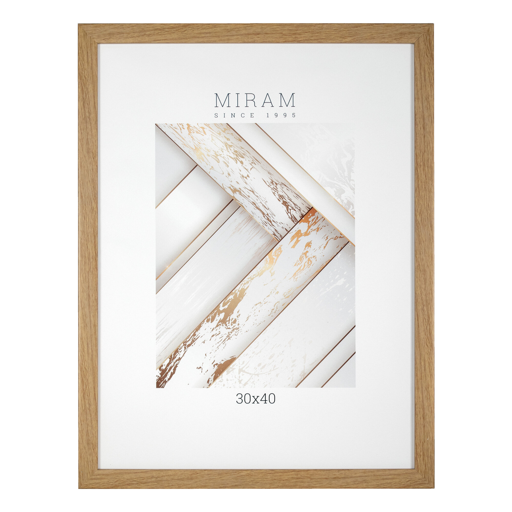 Фоторамка Мирам 30х40 см, светлый дуб