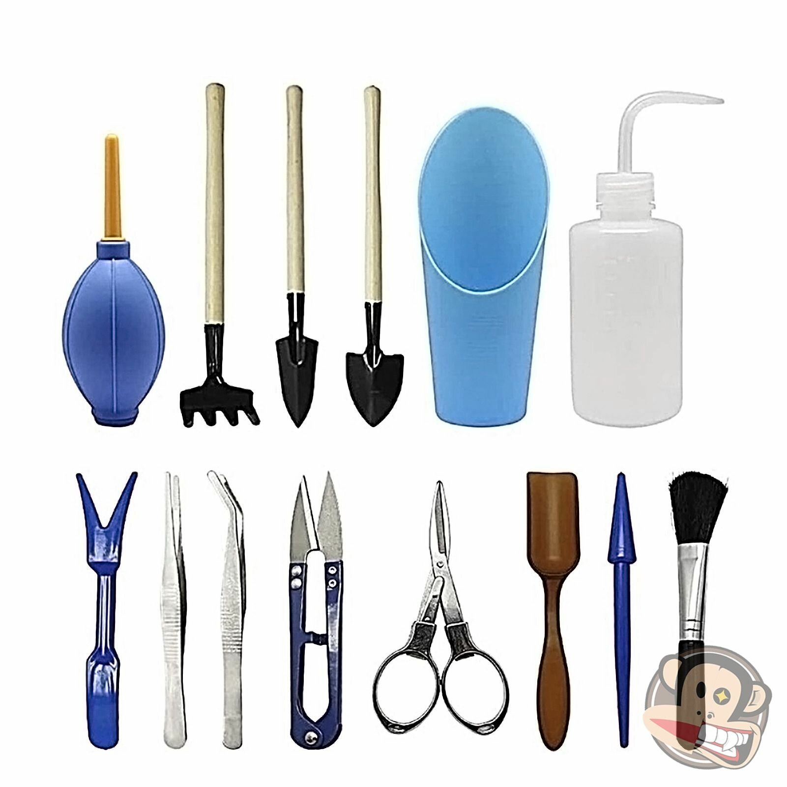Набор инструментов для ухода за суккулентами: 14 предметов для обрезки и посадки растений в саду
