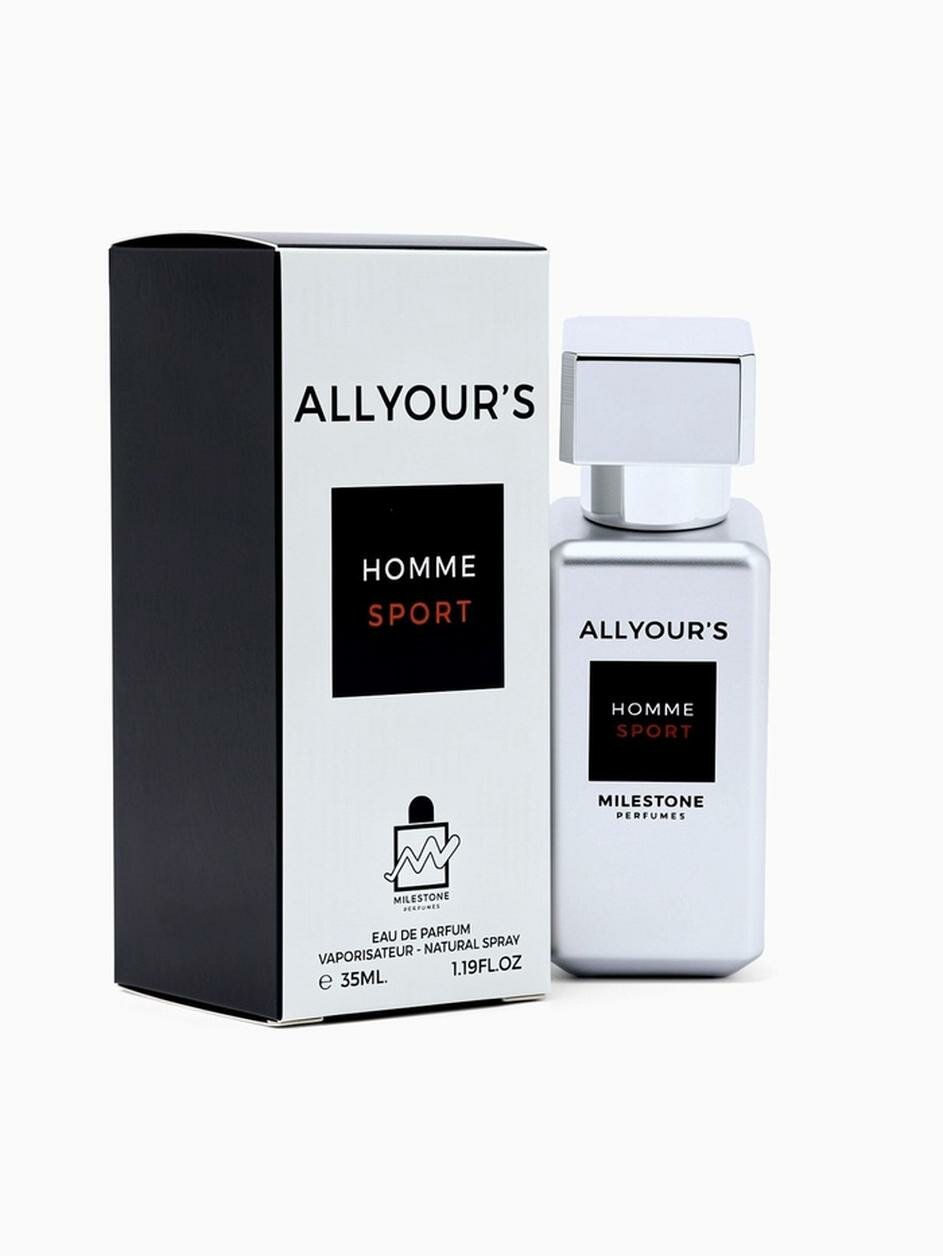 Парфюмерная вода мужская ALL YOUR'S HOMME SPORT, 35 мл (мотив Allure Homme Sport Chanel)