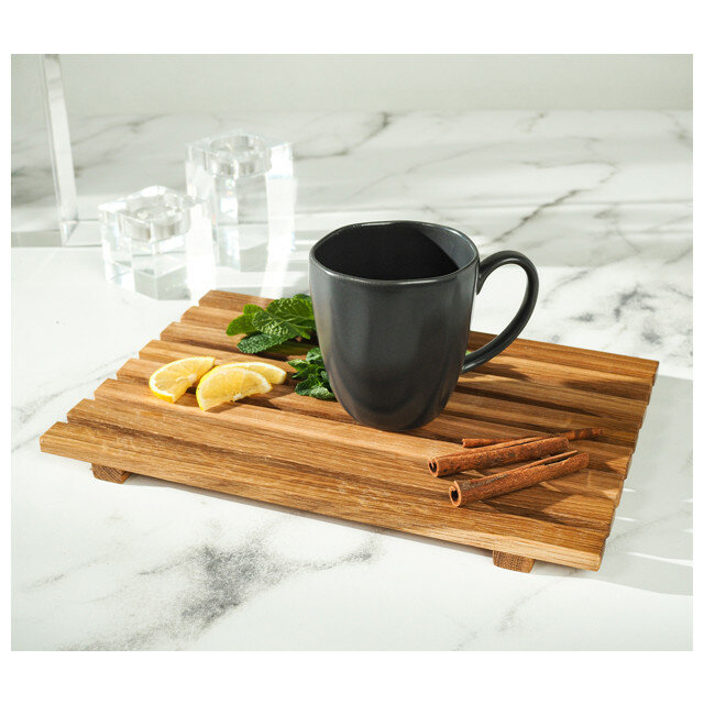 Кружка STENOVA HOME Lotus 350мл фарфор черный