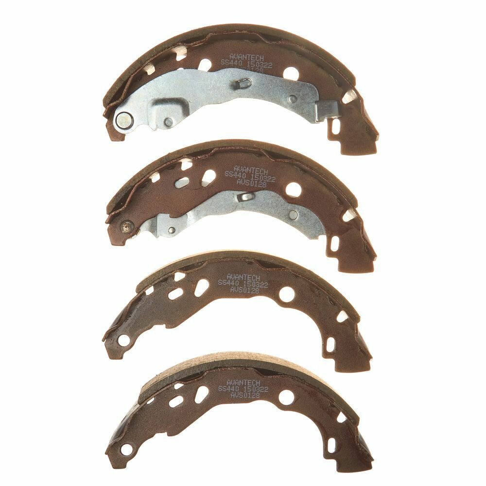 Колодки тормозные барабанные, для ВАЗ Лада Иксрей 2015, Ниссан Микра 2010-2017, Ноут 2013-2016, Рено Логан 2018, Сандеро 2018 арт AVS0128
