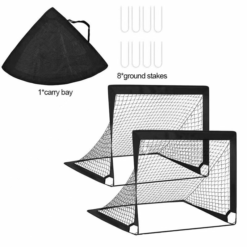 Детские квадратные футбольные ворота, складные и портативные, популярны в трансграничной торговле, тренировочная сетка для футбола для использования в помещении и на улице.