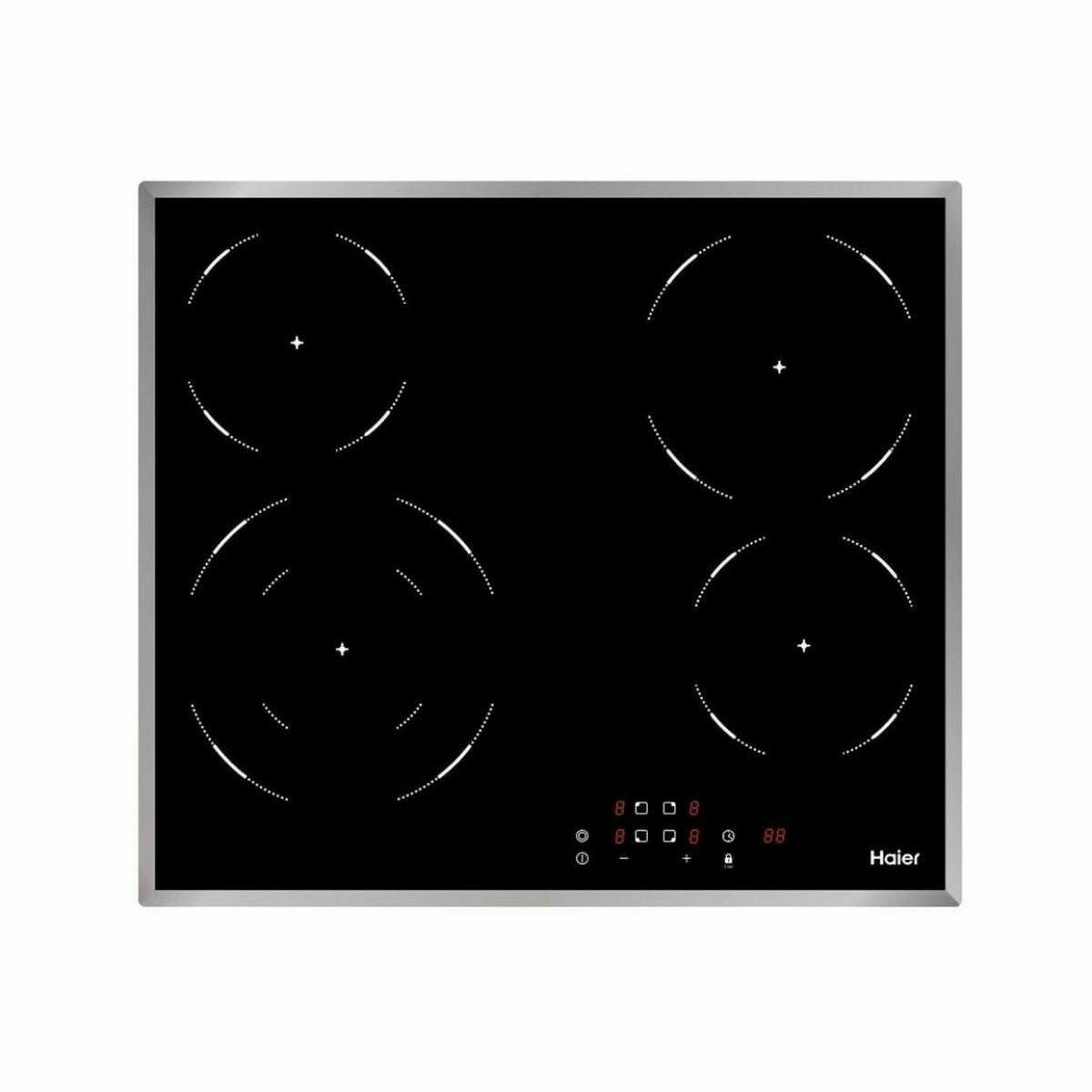 Варочные поверхности электрические Haier Панель варочная Haier HHY-C64DFB Чёрный