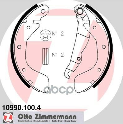 Колодки торм. барабан. [200x29] Zimmermann арт. 10990.100.4