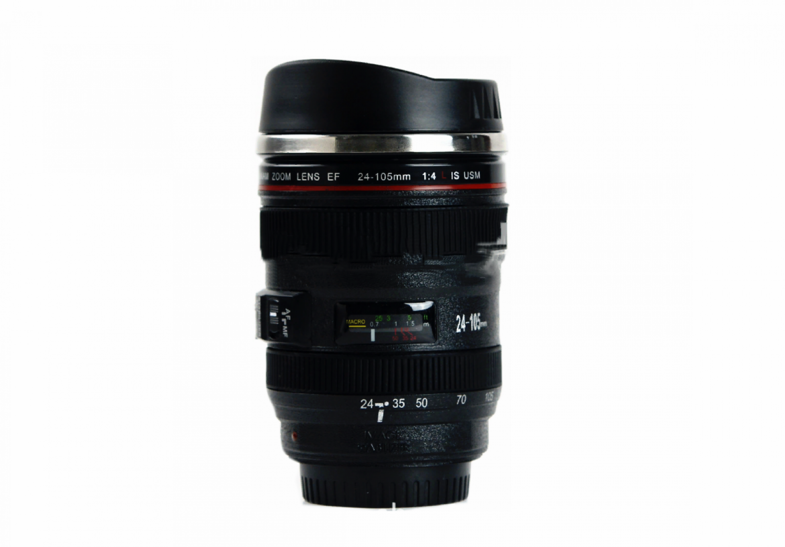 Термос-чашка MyPads М153-642 в форме объектива фотоаппарата SLR, 400 мл, нержавеющая сталь