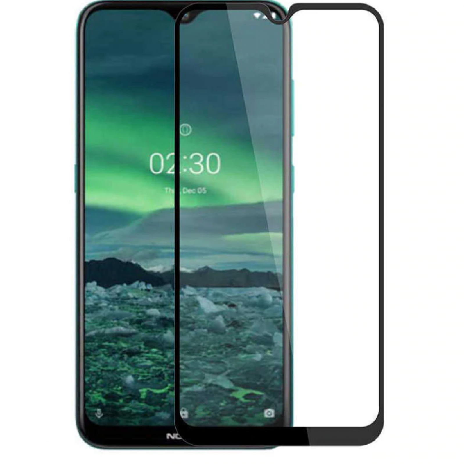 Защитное стекло MyPads 3D/5D для Nokia 2.4 с олеофобным покрытием и закругленными краями