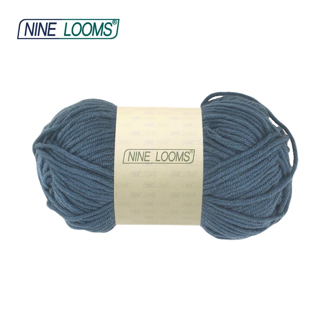 NINE LOOMS пряжа акрил, темно-синий, 50г, цвет 80 Antique Blue