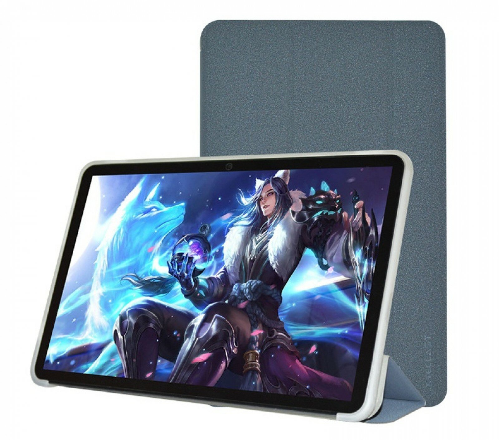 Чехол-обложка MyPads iL Sottile для Teclast M40 PLUS, P30S, P40HD ультратонкий с подставкой и автоблокировкой экрана, серый