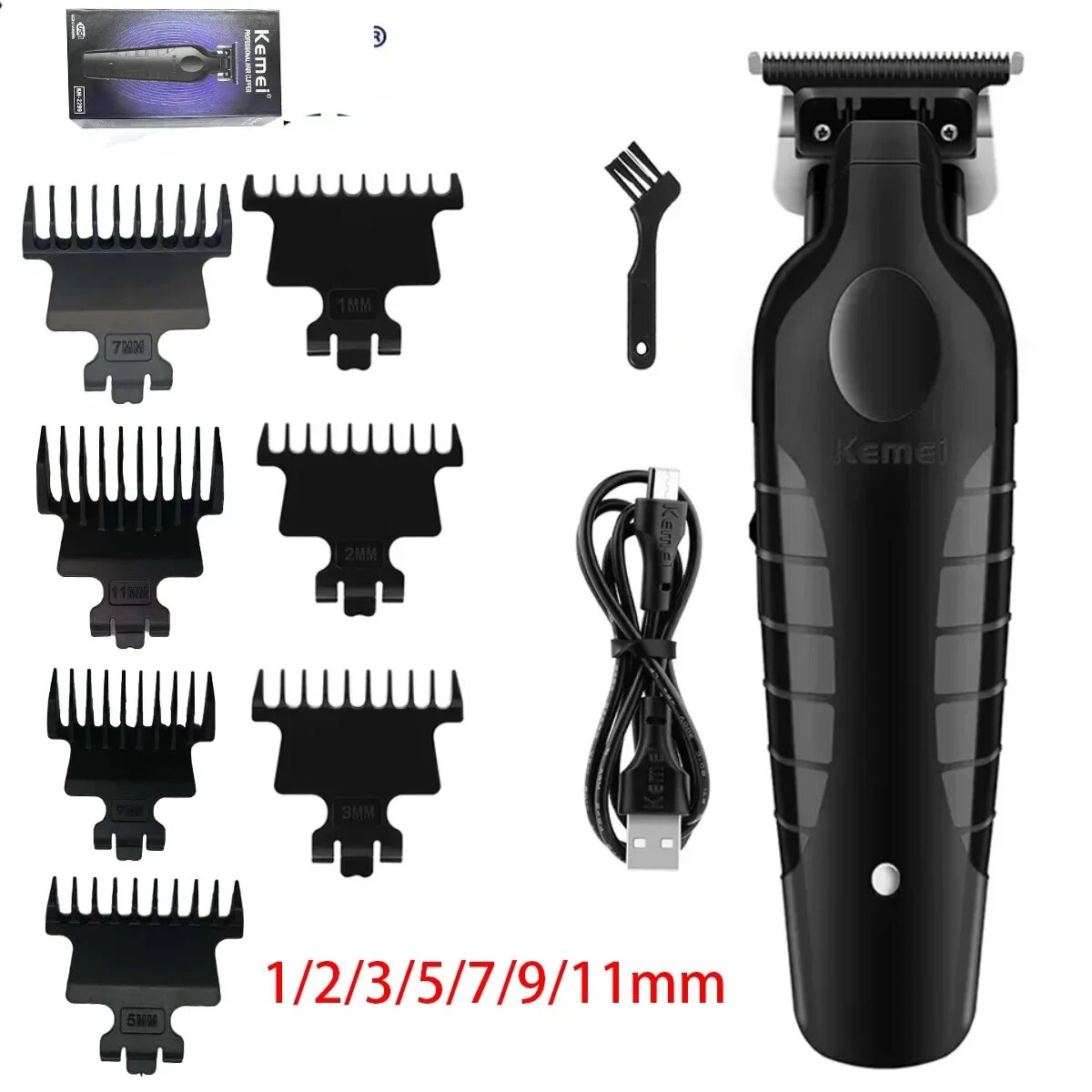 Kemei 2293 2299 беспроводной триммер для бороды 2299