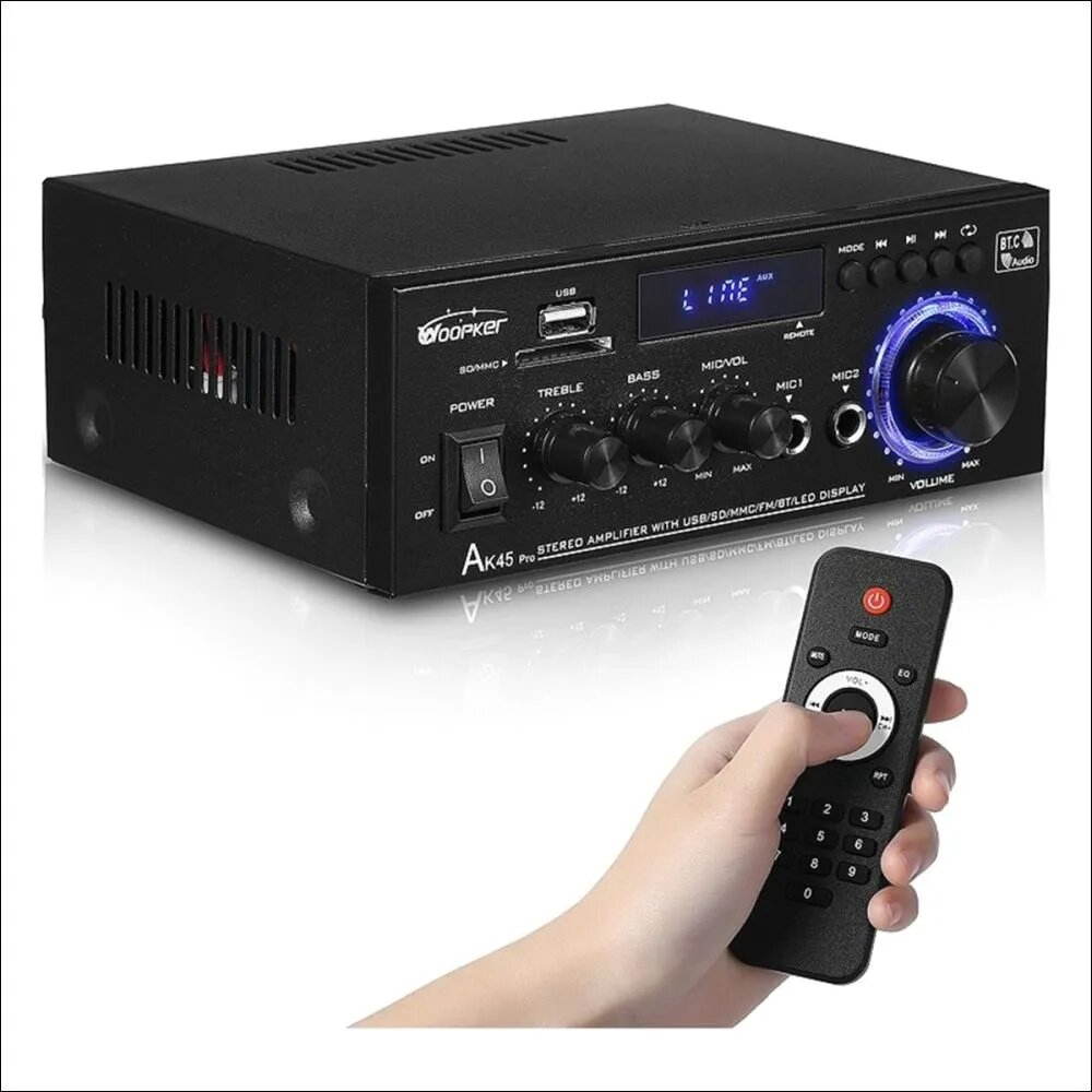 Усилитель звука Woopker Ak45 Pro Bluetooth Bass Speaker - вилка ЕС