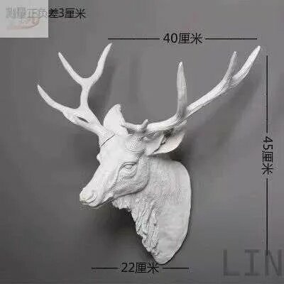 Голова оленя на стену из дерева, рога оленя сборная модель деревянная LIN