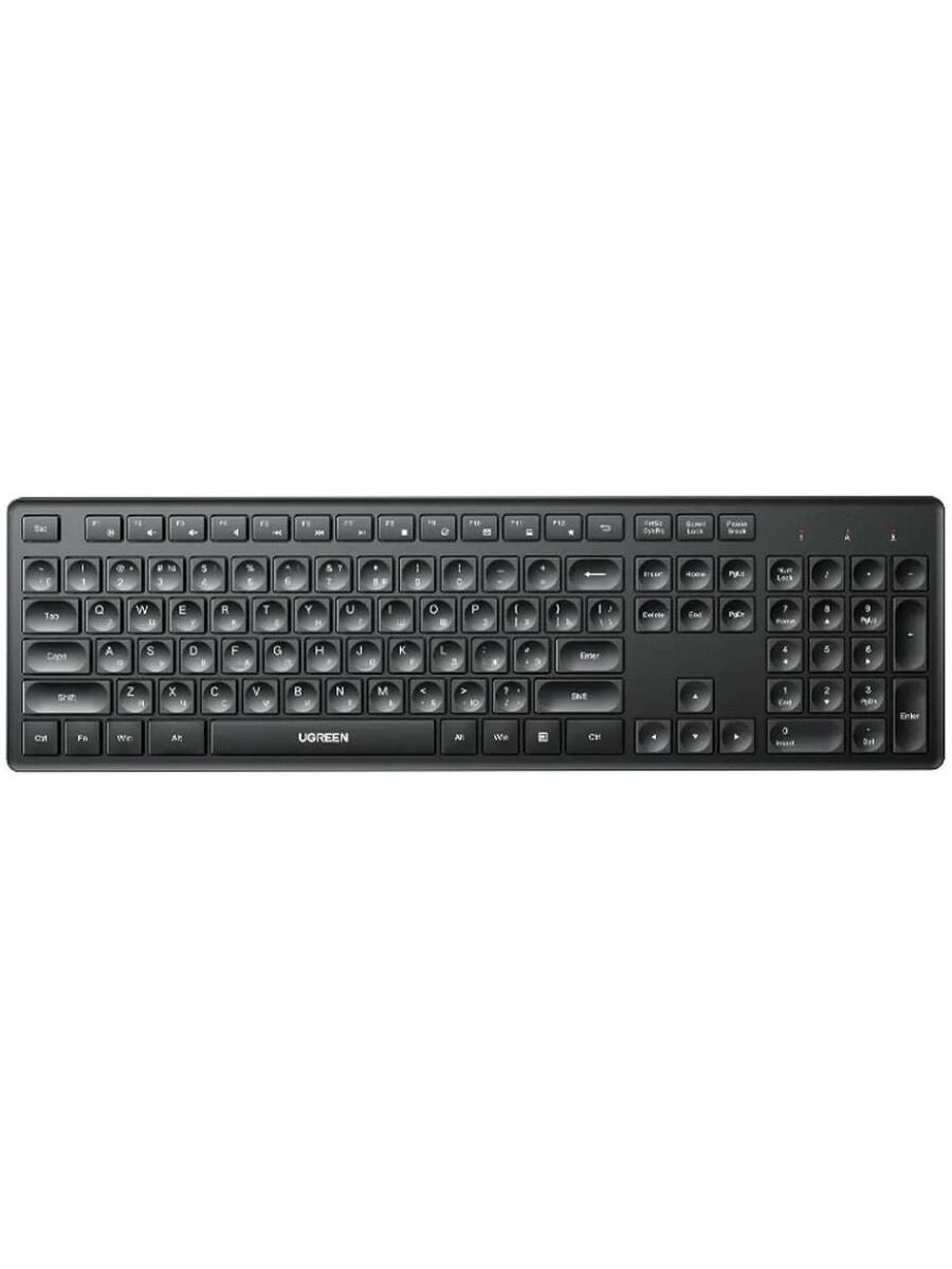 Клавиатура беспроводная UGREEN KU004 (35734) Wireless 2,4G Keyboard - Black
