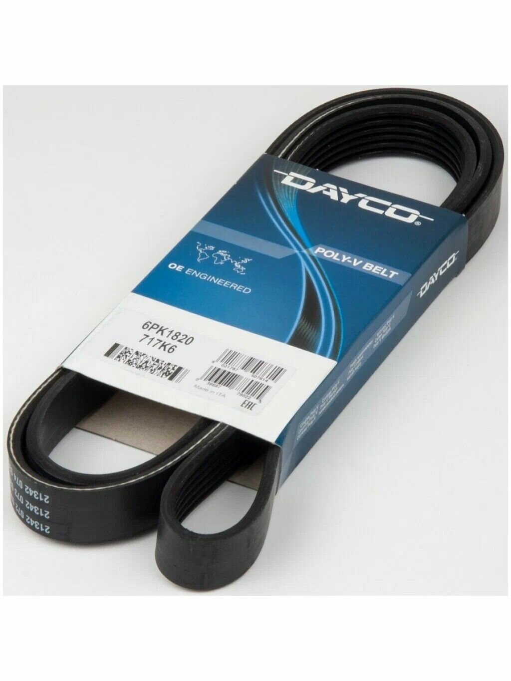 DAYCO Ремень поликлиновый 6 x1820 мм Dacia Logan/Renault Logan 1/Duster арт. 6PK1820