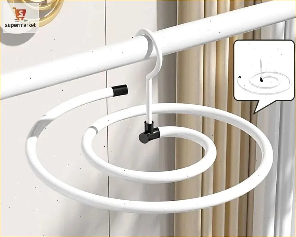 Сушилка для белья навесная спиральная 220 см 1 шт металл для простыней