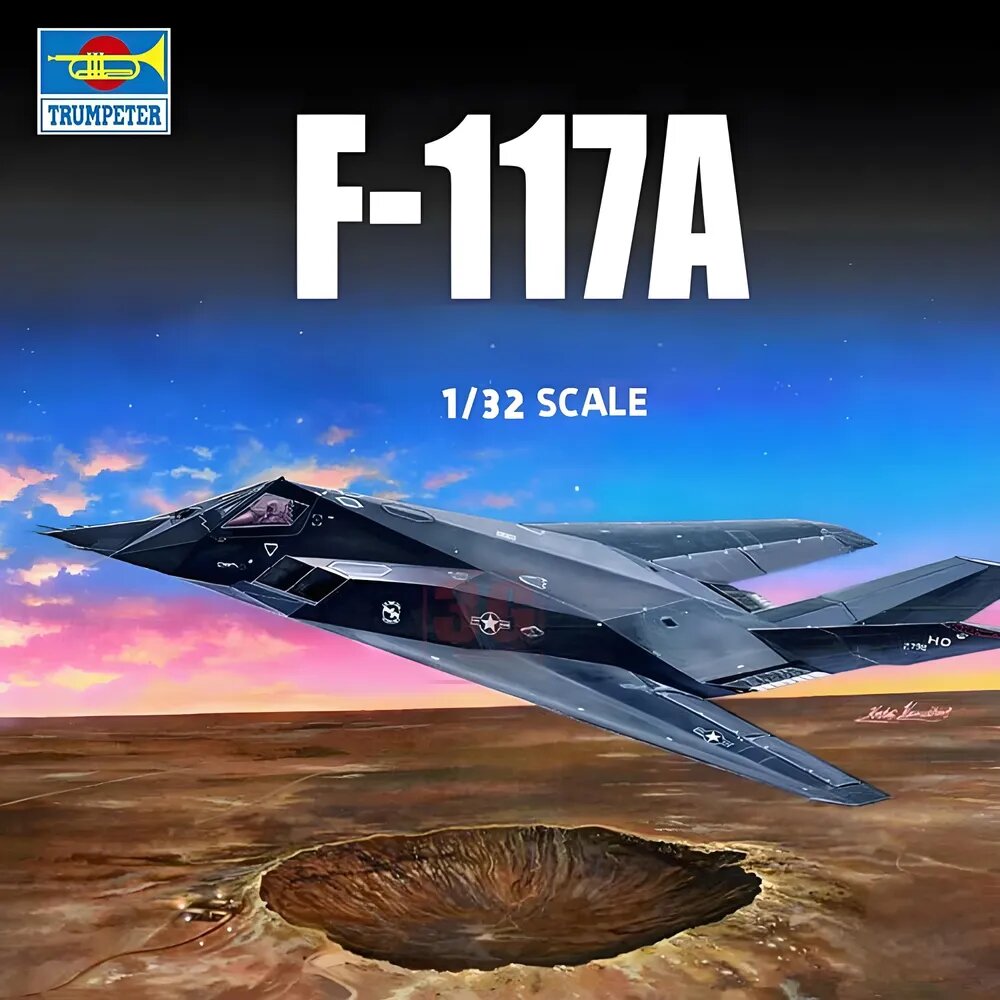 Trumpeter 03219 1/32 Американский истребитель-невидимка F-117A "Nighthawk"