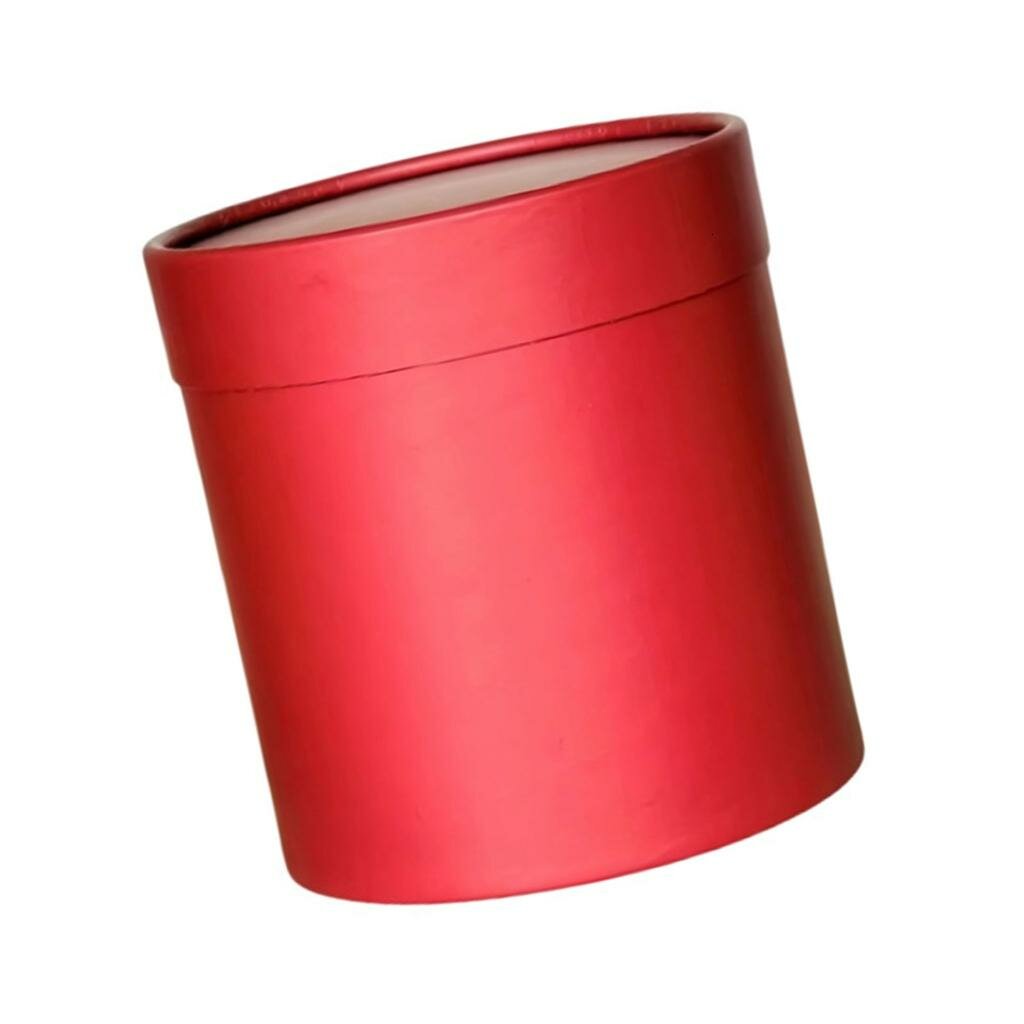 Круглая цветочная корзина, красный