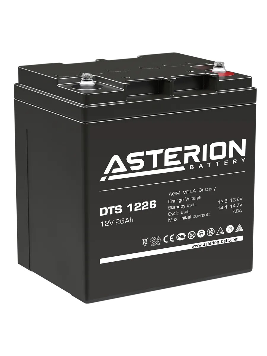 Аккумулятор для ИБП Asterion DTS 1226 12V 26Ah AGM VRLA