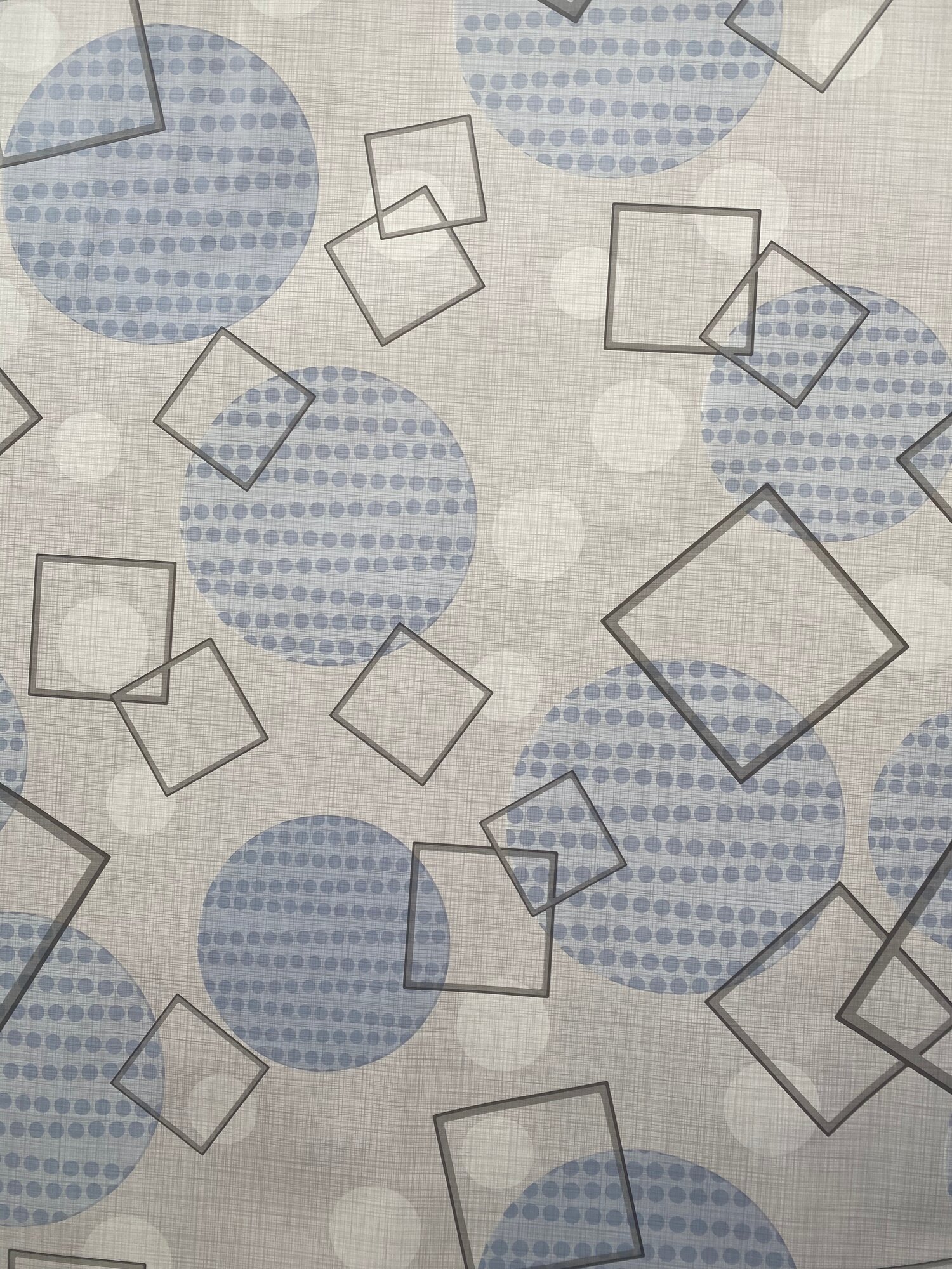 Клеенка на стол Decorama Небесная геометрия, ПВХ 200 см x 140 см на нетканой основе