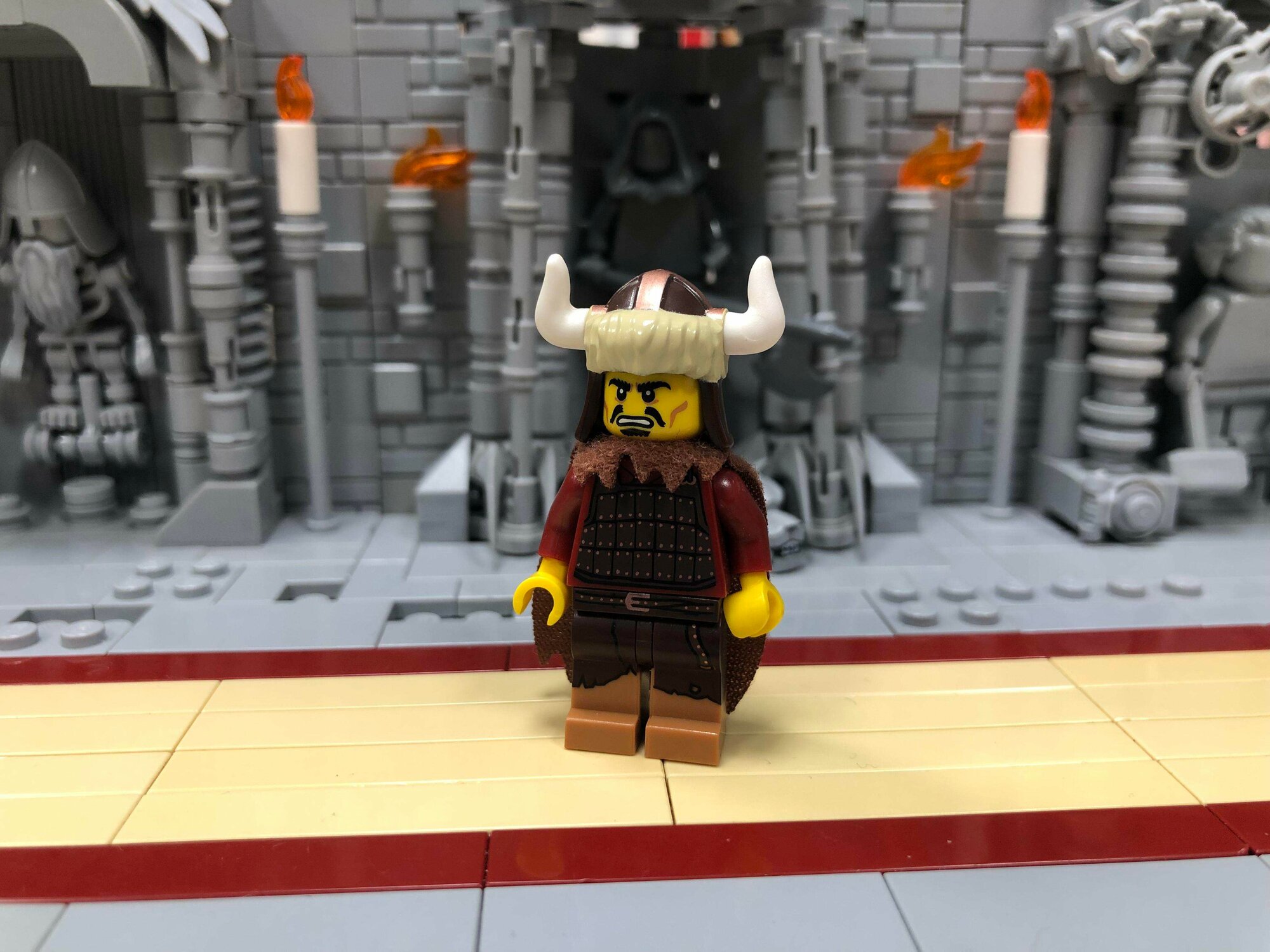 Минифигурка Lego col180 Hun Warrior, Series 12 (Minifigure Only without Stand and Accessories)