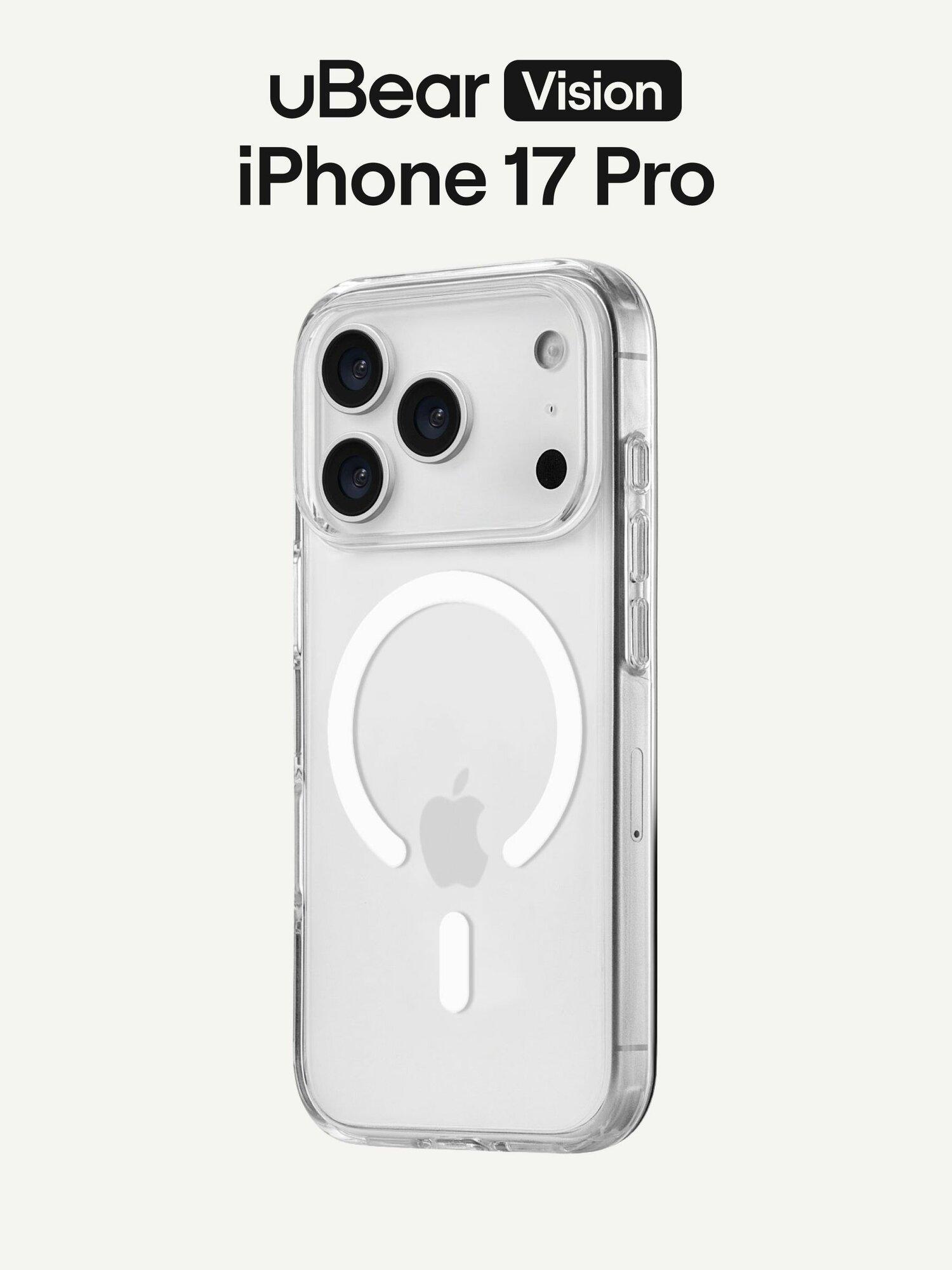 Чехол на iPhone 17 Pro uBear Vision, магнитный