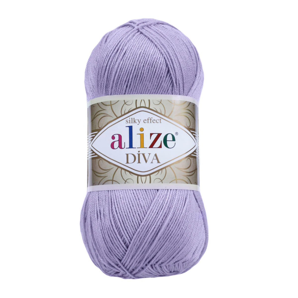 Пряжа для вязания ALIZE 'Diva', 100г, 350м (100% микрофибра) ТУ (158 сирень), 1 моток