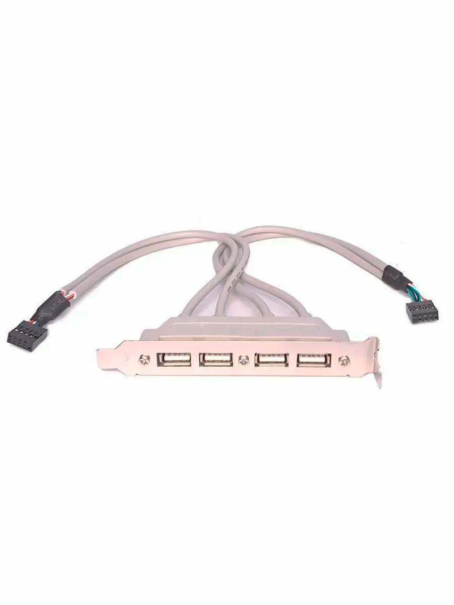 Адаптер - планка BRACKET 4 порта USB 2.0 — фото 1