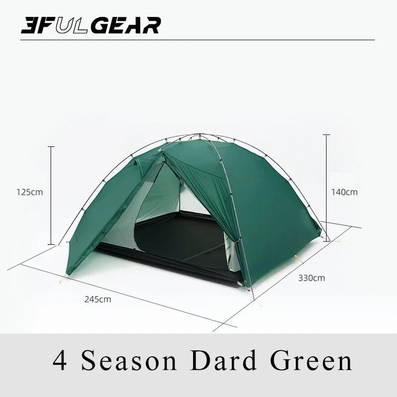 Палатка 3F UL GEAR 4 Season Dark Green