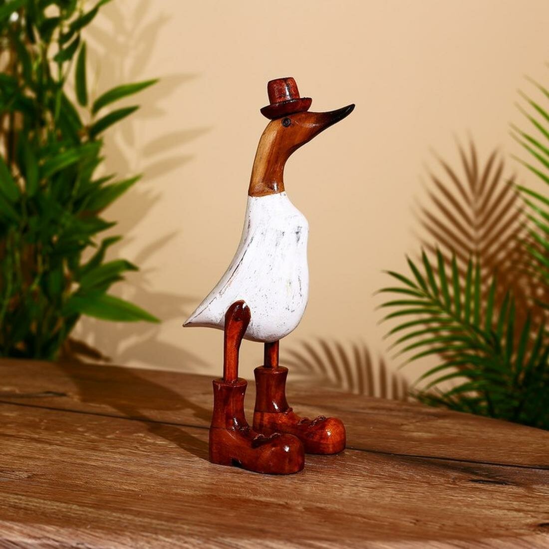 Статуэтка Сима-ленд "Утка", серия Indonesian style, дерево, высота 27см