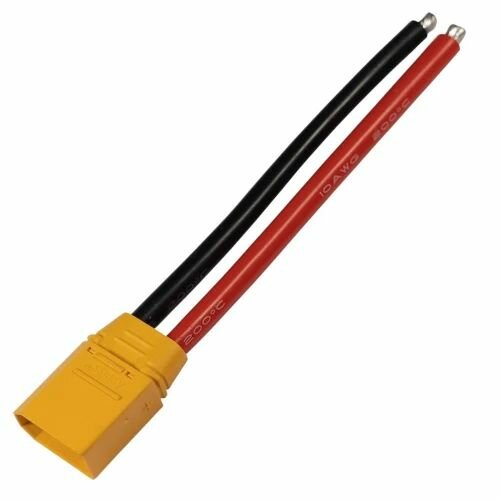 Разъем XT90H-M папа с проводом 10см 10AWG