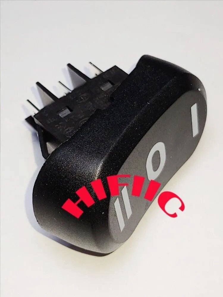 Ключевой переключатель для пылесоса, 14A 250V, для режима работы I и II, черный пластик — фото 1