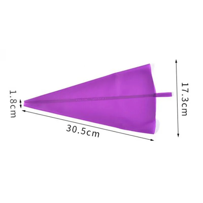 Многоразовый силиконовый кондитерский мешок Фиолетовый, 12 inch purple