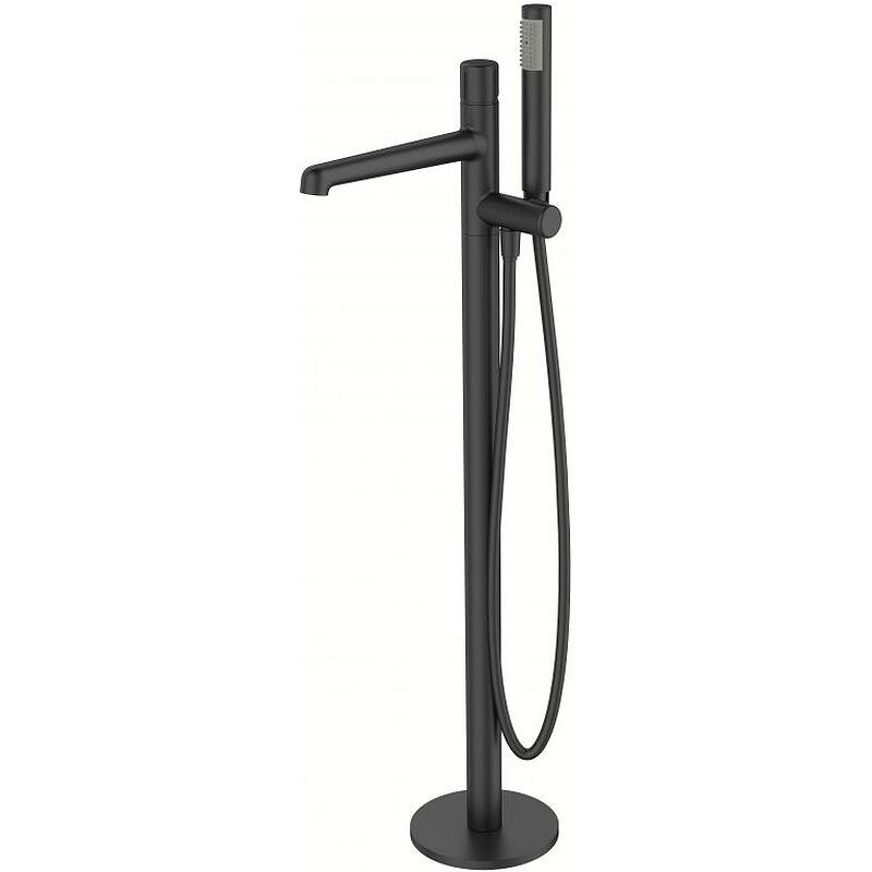 Смеситель для ванны BelBagno Uno UNO-FMT-NERO черный матовый, рычажное управление, латунь