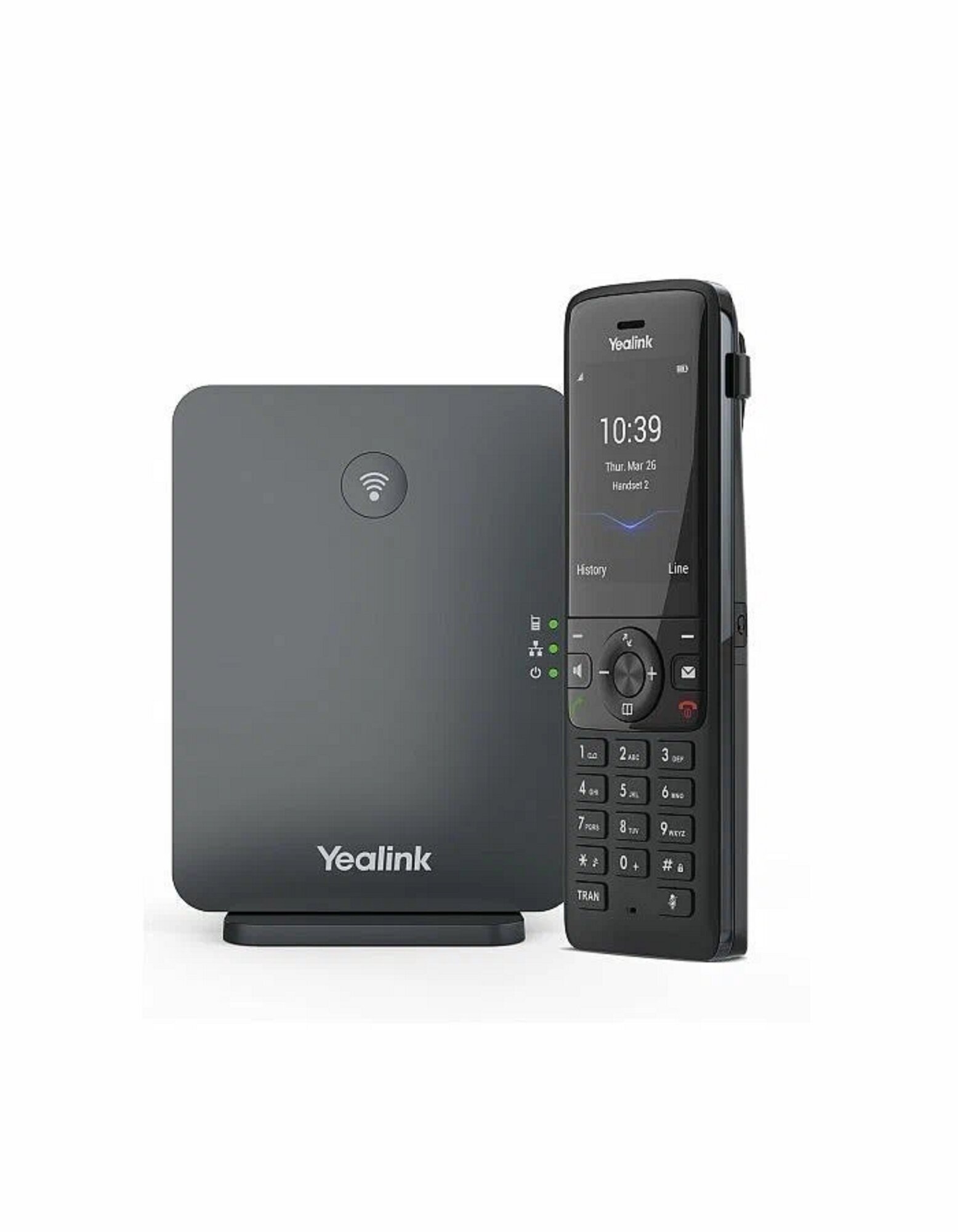 Телефонная система Yealink W78P, SIP, поддержка нескольких серверов, громкая связь, LCD-дисплей