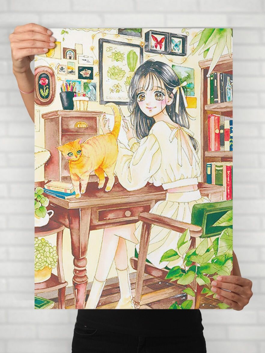 Плакат на стену для интерьера Сладкий лимонад (Honey Lemon Soda 9) - Постер по аниме и японской анимации формата A1 (61x84 см)