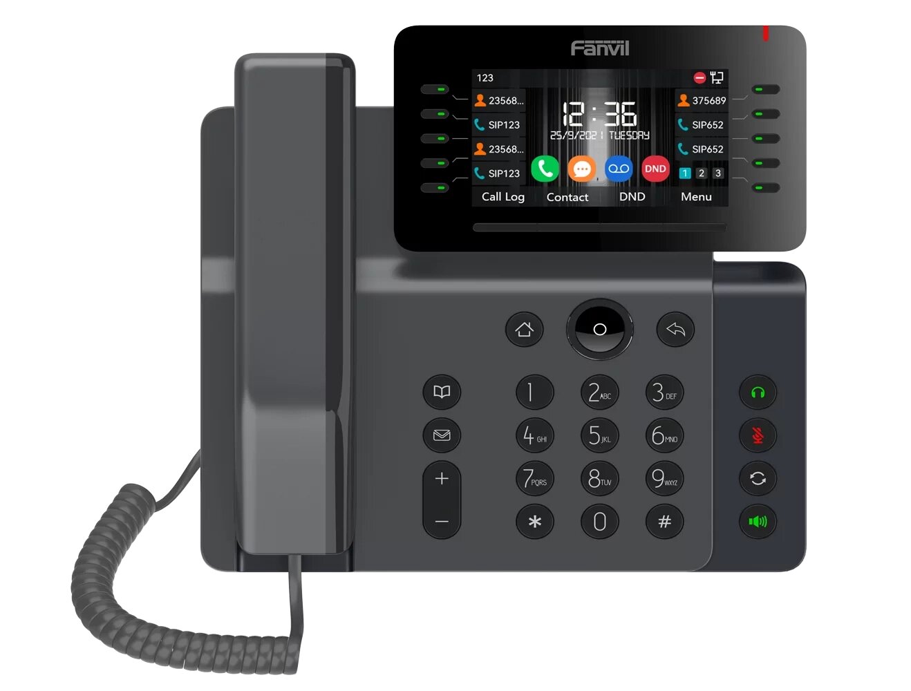 IP телефон Fanvil V65, цветной экран 4.3", 20 SIP-линий