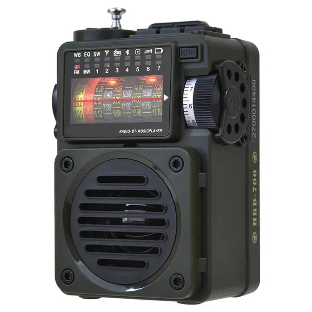 Малогабаритный полнодиапазонный Портативный радиоприемник AM/FM/SW с ЖК-дисплеем