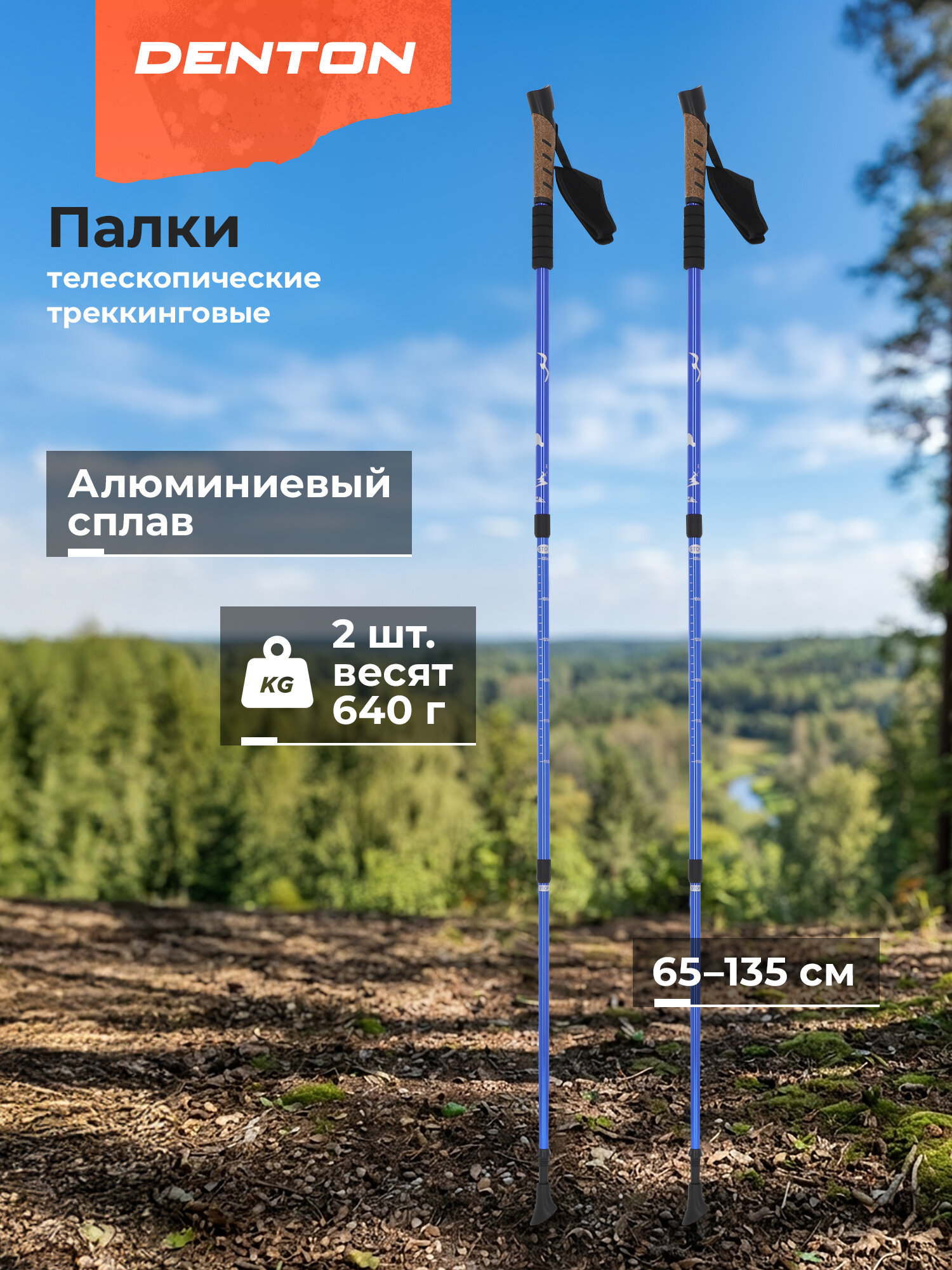 Палки треккинговые Denton