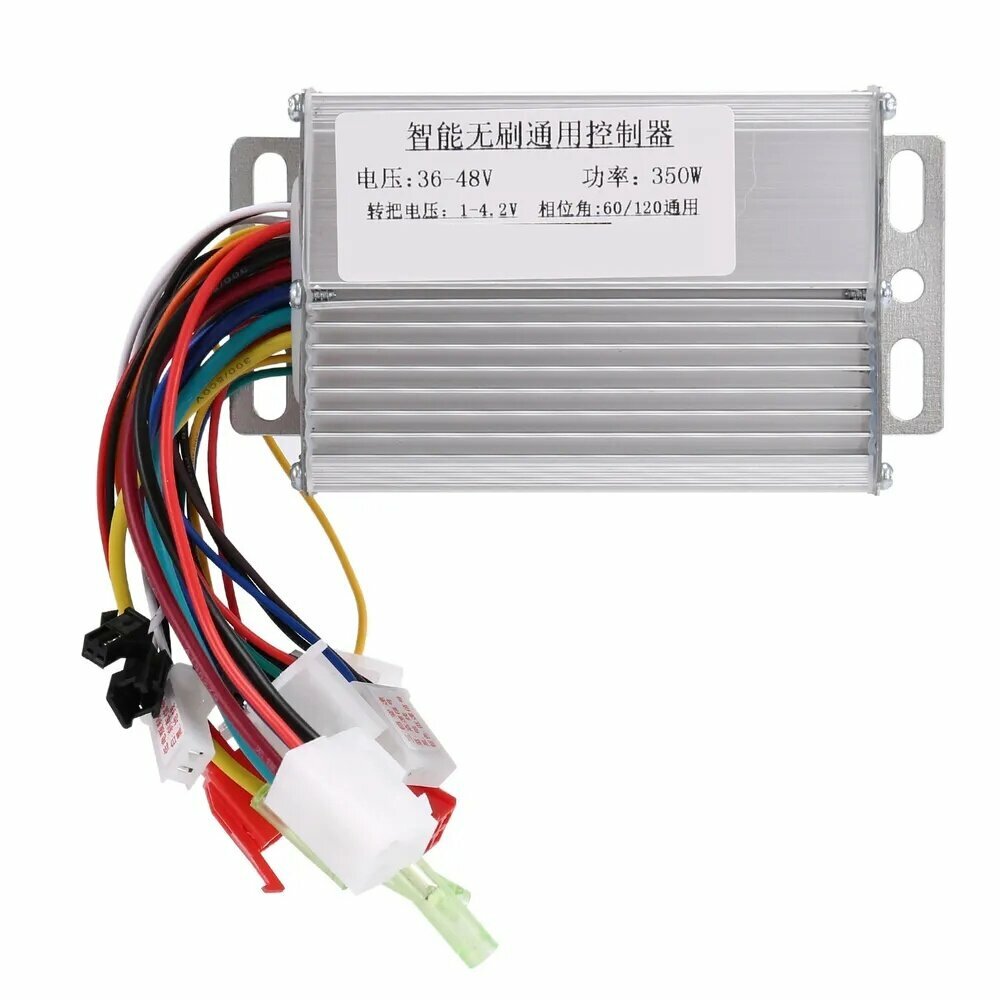 Контроллер двигателя электрического велосипеда 36V/48V 350W12 Tube Бесщеточный контроллер двигателя постоянного тока для электрического велосипеда EBike Scooter