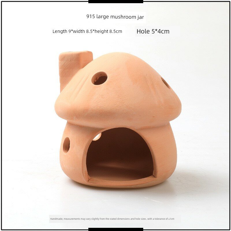 Керамическое укрытие для рыб и креветок в аквариуме, керамический горшок-гнездо, мини-домик для разведения попугаев,