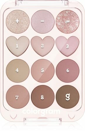 Тени для век Colorgram Pin Point Eyeshadow Palette, оттенок 02 Pink+Mauve, 9,9 г
