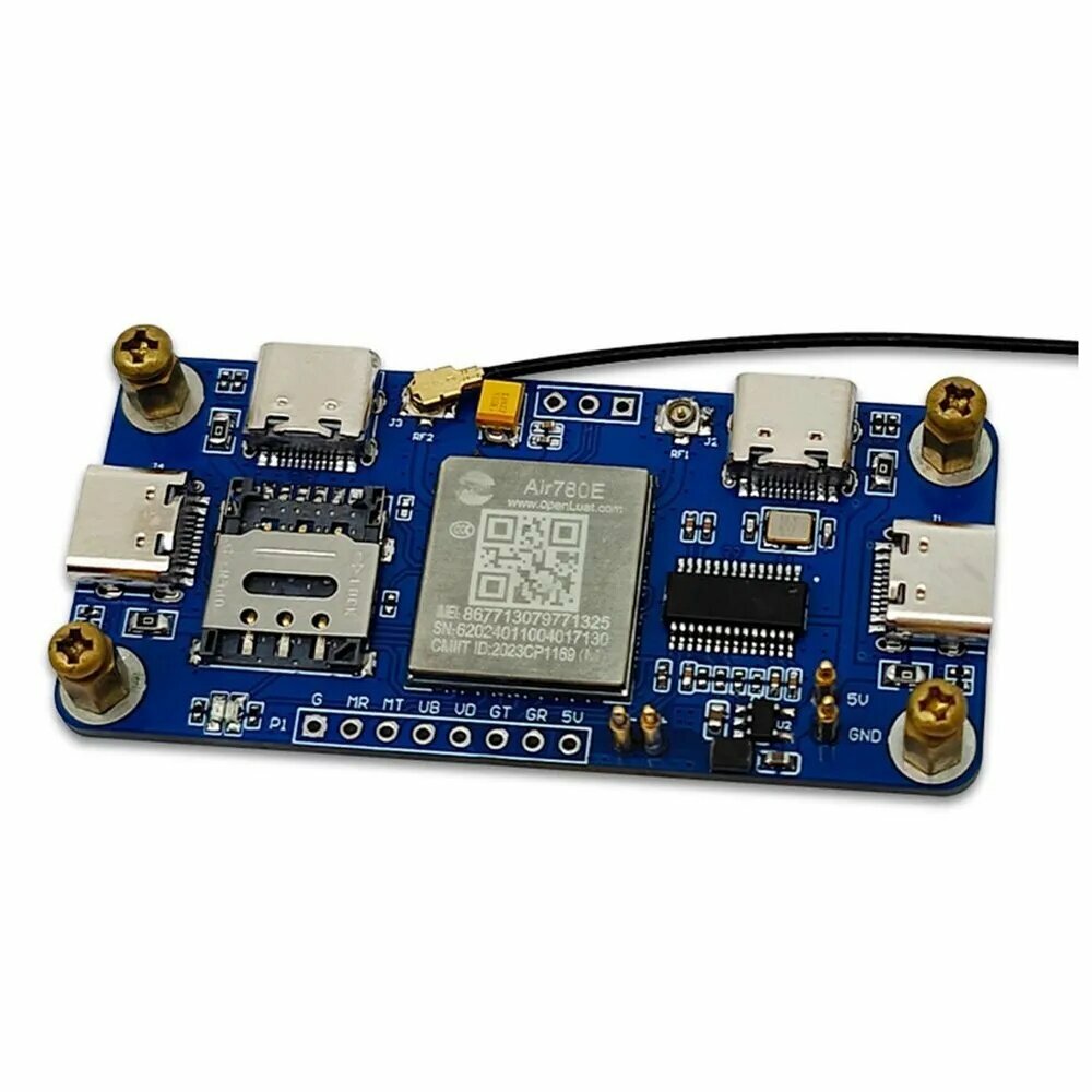 Плата расширения 4G HUB Air780e, сетевой модуль 4G CAT1 LTE Ethernet для Raspberry Pi Zero, выделенный