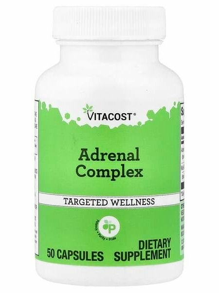 Комплекс для надпочечников, 50 капсул, Vitacost