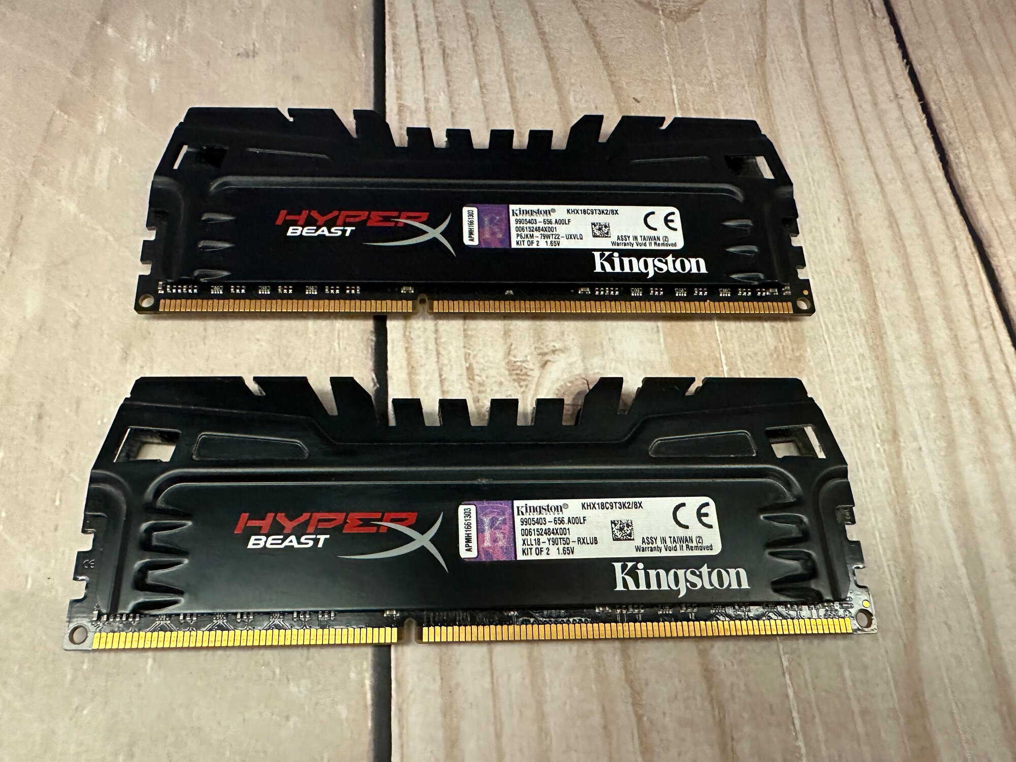 Оперативная память Kingston DIMM 8GB (2x4Gb) 1600MHz DDR3 CL9 Beast Series Hyper X KHX18C9T3K2/8X
